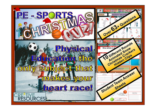 PE Christmas Quiz | Teaching Resources