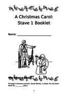 A Christmas Carol - Stave 1 Booklet | Teaching Resources