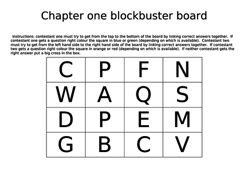 AQA GCSE sociology blockbusters game - chapter one | Teaching Resources