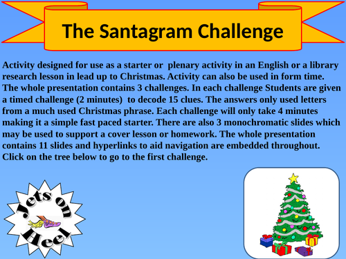 Christmas Santa grams | Teaching Resources