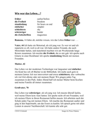 German Simple Past Tense Reading: Wie War das Leben? (Imperfekt ...