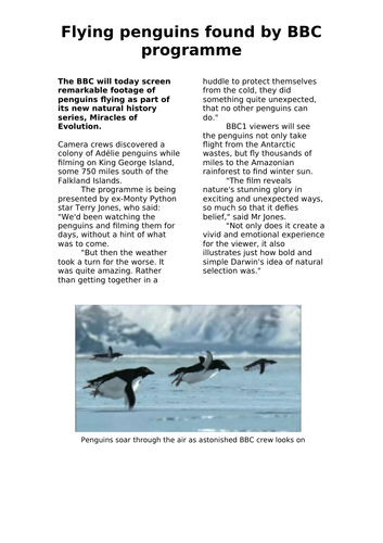 Two Christmas themed newspaper article | Teaching Resources