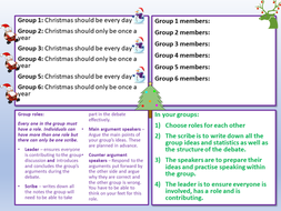 Christmas Debate - Writing to Argue | Teaching Resources