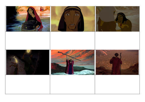 Story board for the Prince of Egypt film. | Teaching Resources