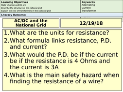 The National Grid Lesson - AQA GCSE | Teaching Resources