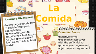 La Dieta Sana - Healthy Diet - Spanish GCSE - Spanish Food | Teaching ...