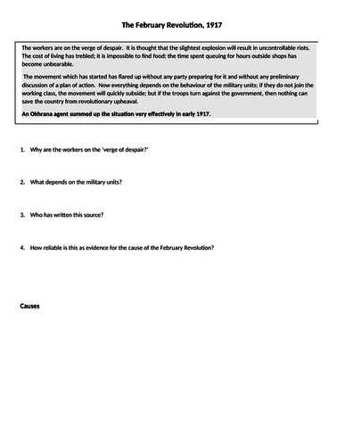 7. How far did the February Revolution revolutionize Russia? | Teaching ...