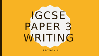 Cambridge IGCSE Directed Writing | Teaching Resources