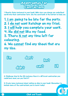 KS2 - Apostrophes for Contractions | Teaching Resources