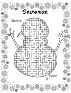 Snowman Maze | Teaching Resources