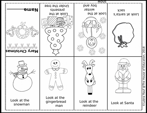 Christmas Foldable Mini Book | Teaching Resources