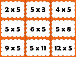 Five Times Table Snap | Teaching Resources