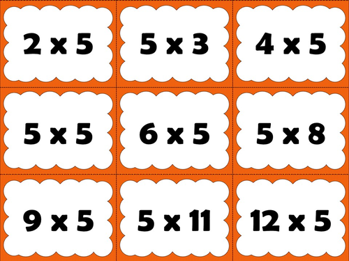 Five Times Table Snap | Teaching Resources
