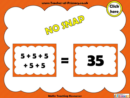 Five Times Table Snap | Teaching Resources