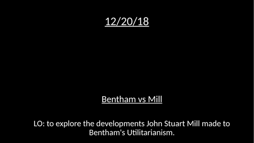 Utilitarianism Teaching Resources