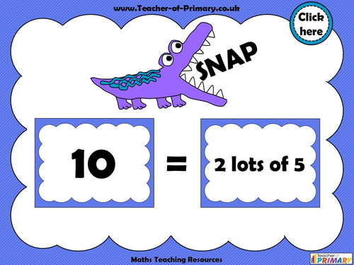 Ten Times Table Snap | Teaching Resources