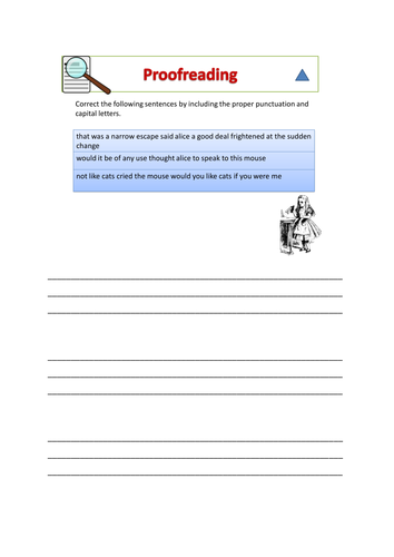 Proofreading speech marks | Teaching Resources