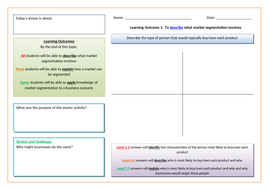 OCR GCSE 9-1 Business 2017 Spec - Unit 2: Marketing - Lesson 10: Market ...