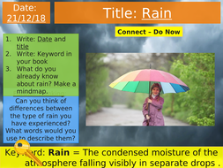 KS3 Why does it rain? Whole lesson | Teaching Resources