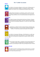 The 7 Sacraments of the Catholic Church | Teaching Resources