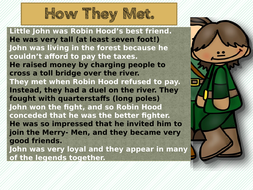 ROBIN HOOD LEGEND-UKS2- LESSON 1 - Character and setting. | Teaching ...