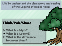 ROBIN HOOD LEGEND-UKS2- LESSON 1 - Character and setting. | Teaching ...