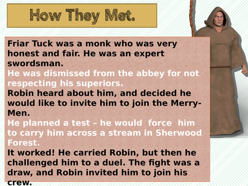 ROBIN HOOD LEGEND-UKS2- LESSON 1 - Character and setting. | Teaching ...