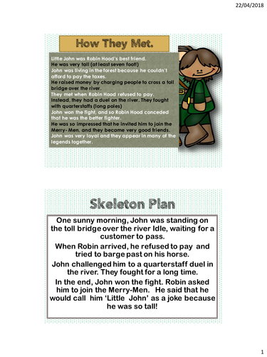 ROBIN HOOD LEGEND-UKS2- LESSON 1 - Character and setting. | Teaching ...