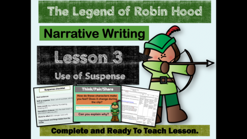 ROBIN HOOD LEGEND-UKS2- LESSON 3 - Use of Suspense | Teaching Resources