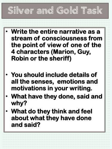 ROBIN HOOD LEGEND-UKS2- LESSON 5 - Writing in Role | Teaching Resources