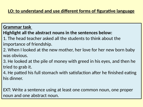 Holes by Louis Sachar - Descriptive writing SOW - Lesson 3 (figurative ...