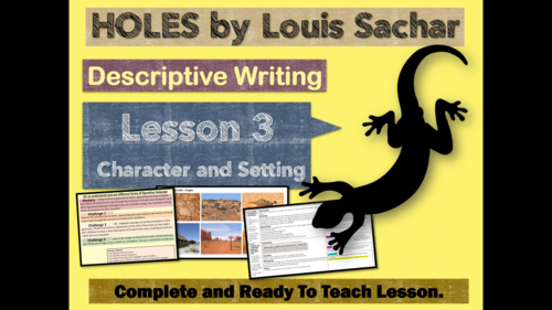 Holes by Louis Sachar - Descriptive writing SOW - Lesson 3 (figurative ...