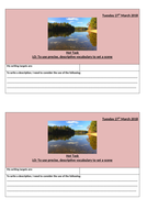 2 COMPLETE LESSONS - DESCRIPTIVE WRITING HOT AND COLD TASKS - UPPER KS2 ...