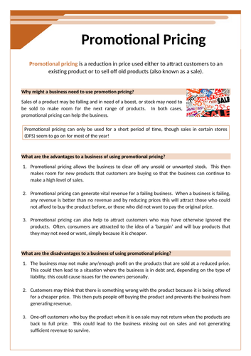 OCR GCSE 9-1 Business 2017 Spec - Unit 2: Marketing - Lesson 17-18 ...