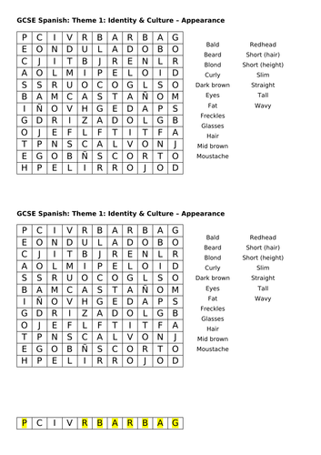 GCSE Spanish word searches Modules 1-4 | Teaching Resources