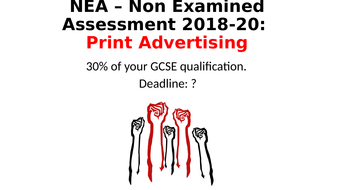 AQA GCSE Media NEA 2019 Brief 3 SOW | Teaching Resources