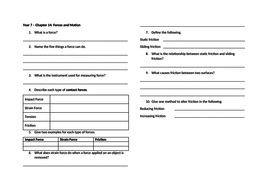 Cambridge Science Checkpoint 1 Worksheets (Physics only) | Teaching ...