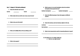 Cambridge Science Checkpoint 1 Worksheets (Physics only) | Teaching ...