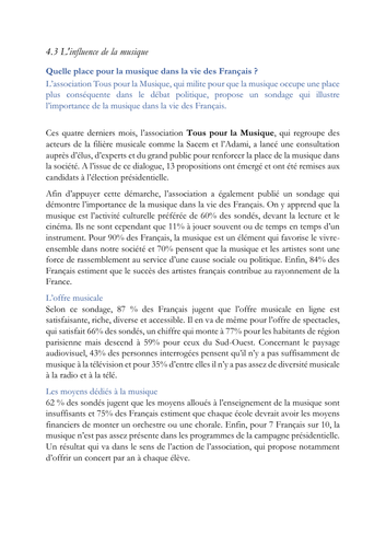 French - New A Level - Music - Reading : role of music in France ( exam ...