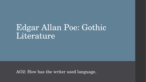 Gothic Lit | Teaching Resources