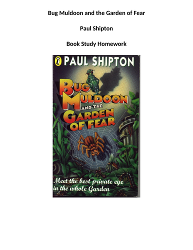 Book Study: Bug Muldoon and the Garden of Fear by Paul Shipton ...