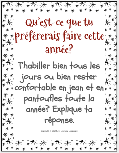French New Year Vocabulary - Nouvel An - I'd rather cards | Teaching ...