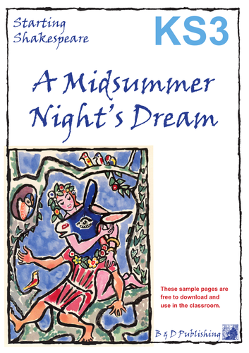 Starting A Midsummer Night's Dream Scheme of Work Sample Pages ...