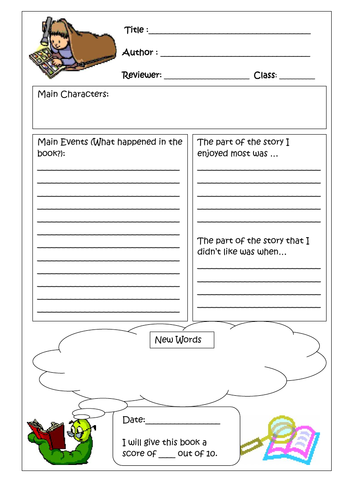 Book Review Activities | Teaching Resources