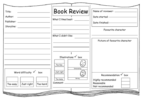 Book Review Activities | Teaching Resources