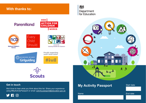 My Activity Passport | Teaching Resources