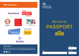 My Activity Passport by DfE | Teaching Resources
