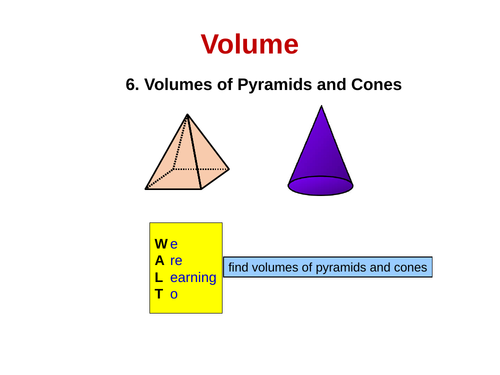 Volumes of 3D Shapes | Teaching Resources