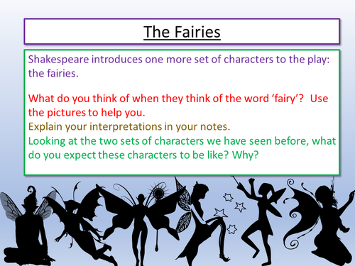 A Midsummer Night's Dream - The Fairies | Teaching Resources