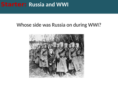 Edexcel 9-1 iGCSE Tsarist and Communist Russia | Teaching Resources